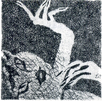 Donkey-Press / Paul Verlaine – Frau und Katze / Frankfurter Grafikbrief